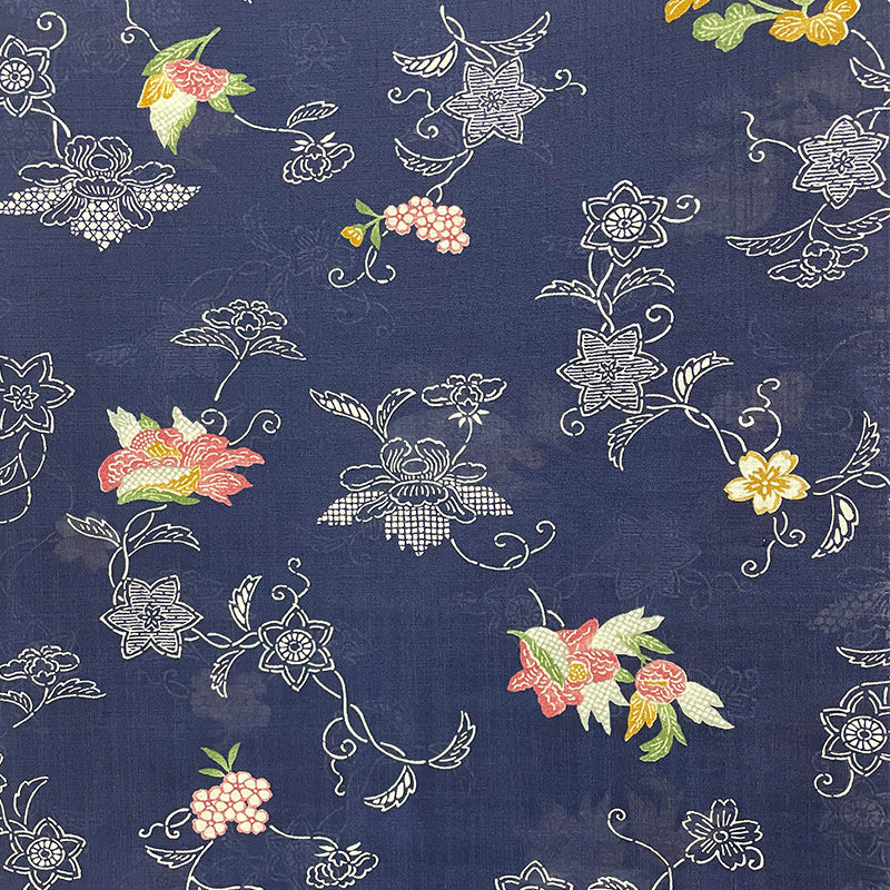 紅型花柄 紗 全3色 着物反物 | つは琉球店 紅型花柄 紗 全3色 着物反物 | つは琉球店